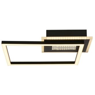 Searchlight Plafonnier Quadrate gris argent&eacute; - 44250BK