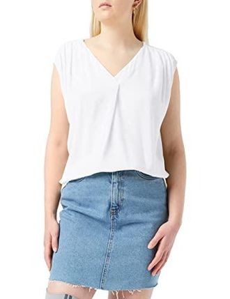 Only Only Femme Onlroberta S/S T-shirt &Agrave; Col en V Blouse, Cloud Dancer, 38 EU
