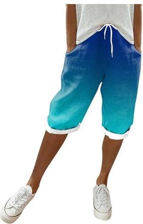 Generic Short Longueur Genou Femme Short Doré Femme Shorts Et Bermudas Femme Short Femme Fluide Taille Haute Short Hiver Femme avec Collant Short Camouflage F