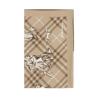 Burberry Horseferry Seidenschal - - Accessories - Damen - Beige - ONE SIZE