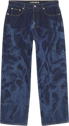 Iuter Iuter, Homme, Jeans, Bleu, Taille: W30 Baggy Battle Laser Jeans