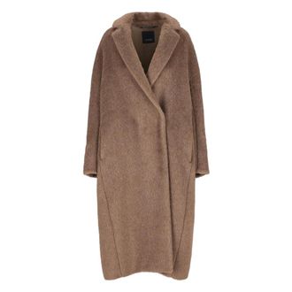 Max Mara Brauner langer Haarwollmantel - - Coats - Damen - Braun - S