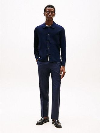 Tommy Hilfiger Pantalon à fines rayures en pure laine