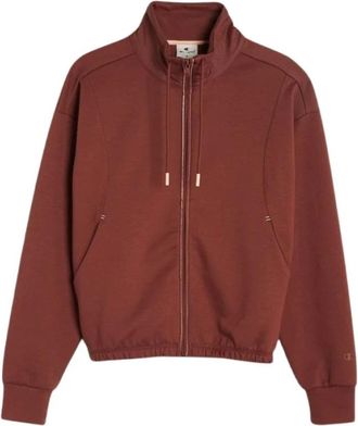 Champion Femme, Sweatshirts et sweats &agrave; capuche, Rouge, Taille: 38 FR SweaT-shirt Enti&egrave;rement Zipp&eacute;
