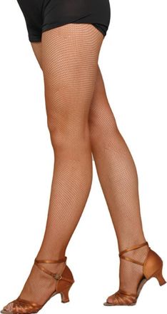 BESTOYARD Frauen Str&uuml;mpfe Top hohe Taille professionelle Netzstrumpfhose f&uuml;r Latin Dance (Karamell Farbe)