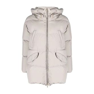 Moorer Femme, Vestes, Gris, Taille: 32 FR Doudoune Grise Calliope Puffed