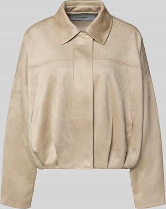 Comma Relaxed Fit Blouson in Leder-Optik