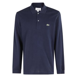 Lacoste Klassisches Langarm-Poloshirt L.12.12 - - Tops - Herren - Blau - M