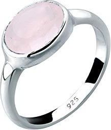 Elli Bague Rosenquarz Solitär 925 Sterling Silber