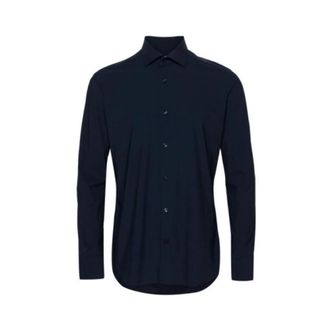 Caliban Hemdkragen mit Spreizkragen - - Shirts - Herren - Blau - M