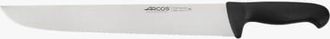 Arcos Fischmesser Serrierte Klinge Edelstahl NITRUM 350 mm - Ideal f&uuml;r Fisch, Schwarzer Polypropylen-Griff, Serie 2900, Langlebig und Pr&auml;ziser Schnitt