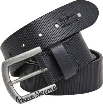 Pepe Jeans London Herren Sawyer Belt G&uuml;rtel, Schwarz (Schwarz), 95 cm