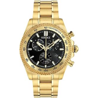 Versace Homme, Accessoires, Jaune, Taille: ONE Size Ve9K01124 Montre Chronographe
