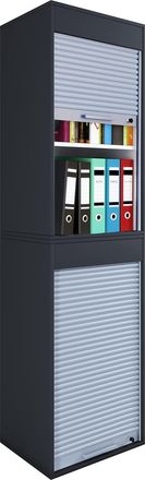 VCM B&uuml;roschrank | Aktenschrank mit Rollladen | Ma&szlig;e ca. H. 186 x B. 50 x T. 40 cm - Aktos XL