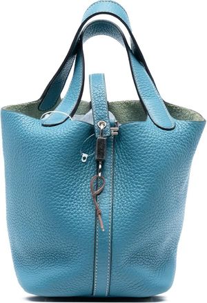 Hermès Crossbody Bags - Clemence Picotin Lock 18 - Gr. unisize - in Blau - für Damen