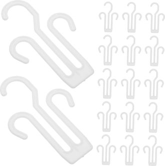 Cabilock 20 Stück Teiliges Kunststoff Weiß rutschfeste Slipper aufbewahrung Vielseitiger Schuhhalter für Flip Flops Sandalen Hausschuhe Platzsparendes Schuhreg