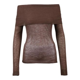 Alysi Maglia Garzata - - Knitwear - Damen - Braun - S