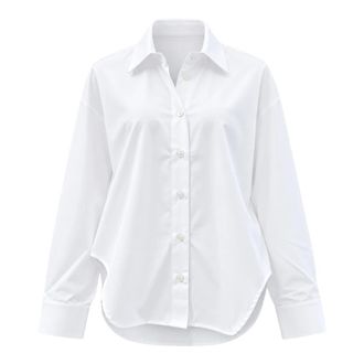 PDR Phisique Du Role Chemise Oversize - Femme - Blouses et Chemises - Blanc - Taille: 40 FR