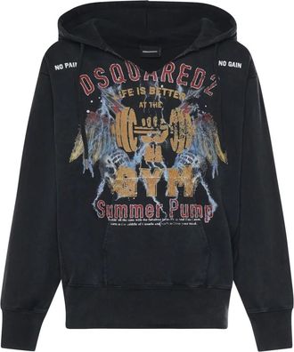 Dsquared2 Homme, Sweatshirts et sweats &agrave; capuche, Gris, Taille: M SweaT-shirts &agrave; capuche