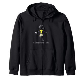 Whyitsme Design Lustige Frauen Kreuzstich, M&auml;dchen Kreuzstich Geschenke Kapuzenjacke