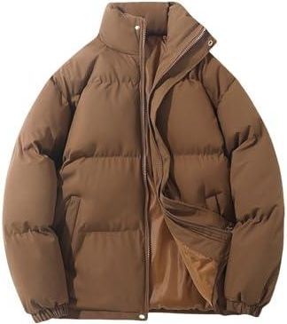 Generic MJGkhiy Doudoune Femme Hiver Curvy Chaud Veste Coupe Vent Élégant Puffer Veste Automne Confortable Veste Matelassée Décontracté Manteau Avec Zip Fille