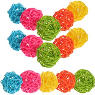 Pretyzoom Satz Nat&uuml;rliche Rattankugeln Aromatherapie Vasenf&uuml;ller Rattan Dekoration f&uuml;r Selbstgemacht Bastelprojekte und Wohnraumduft