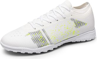 Dream Pairs Herren Fu&szlig;ballschuhe Hallenschuhe Fu&szlig;ballspiel Training Sportschuhe,Size 46,Weiss,SDSS2404M-E