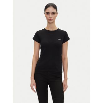 Pepe Jeans London T-Shirt PL506037 Schwarz Regular Fit