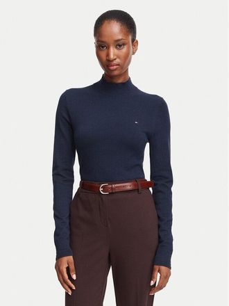 Tommy Hilfiger Rollkragenpullover WW0WW51383 Dunkelblau Regular Fit