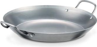 GSW 860628 GastroTraditionell Lyoner Eisen Paella-Pfanne - 40cm, Grau
