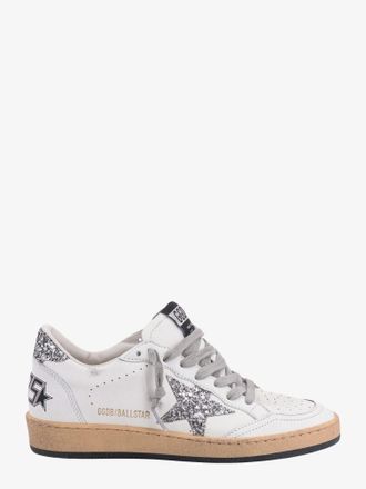 Golden Goose Ballstar leather sneakers with logo on the side - GOLDEN GOOSE DELUXE BRAND - gender_Woman