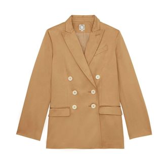 Ines De La Fressange Femme, Vestes, Brun, Taille: 34 FR Ezio jacket in viscose