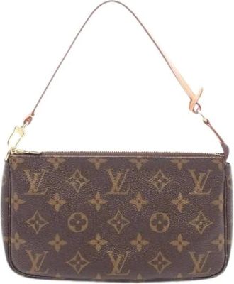 Louis Vuitton Pre-owned Pochette Accessoires Monogram Clutch - Femme - Pre-owned - Brun - Taille: ONE Size