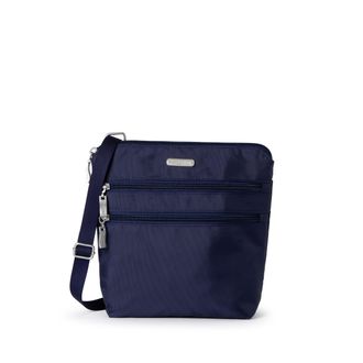 Baggallini Damen Bag Essential Crossbody-Tasche Integrierter RFID-Kartenhalter - Cross-Body-Geldbörse mit schnell zugänglichem Handyfach, Cadet Marineblau