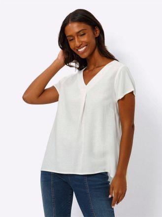 Heine Klassische Bluse Bluse Kurzarm