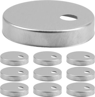 Amosfun LIFKOME 10 St&uuml;ck Wc Schraubenkappen Dekorative Abdeckungen F&uuml;r Wc Schrauben Befestigungsmuttern Scharnierschutzkappen Dekorative Schraubenkappen