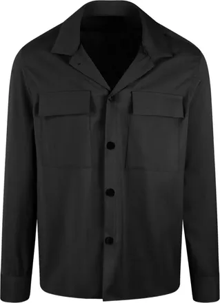 low brand chemise en laine - Noir