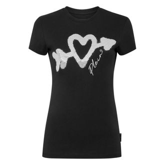 Philipp Plein Femme, Tops, Noir, Taille: 36 FR Pure T-Shirt
