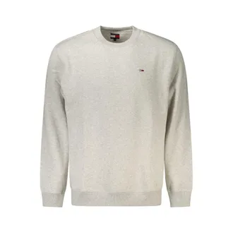 Tommy Hilfiger Logo-Embroidered Cotton Sweatshirt - Gray