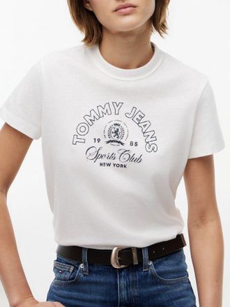 Tommy Jeans Kurzarmshirt TJW REG HERITAGE LOGO SS TEE Baumwolle, regular fit