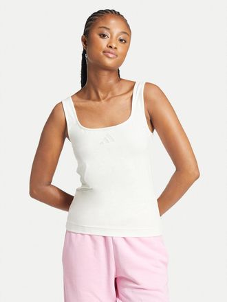 adidas Top All SZN Luxe JJ2337 Weiß Slim Fit