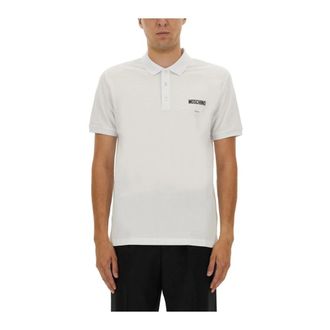 Moschino Logo Polohemd - - Tops - Herren - Wei&szlig; - M
