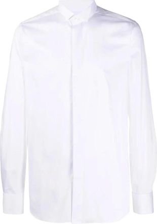 Xacus Homme, Chemises, Blanc, Taille: 3XL Mandarin Collar Long Sleeve Shirt