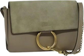 Chlo&eacute; Sac &agrave; bandouli&egrave;re en daim Pre-owned - Femme - Pre-owned - Gris - Taille: ONE Size