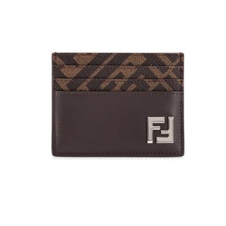 Fendi Stilvoller Kartenhalter mit mehreren F&auml;chern - - Accessories - Herren - Braun - ONE SIZE