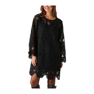 Moves Schwarzes Avios Mini Kleid - - Dresses - Damen - Schwarzk - XS