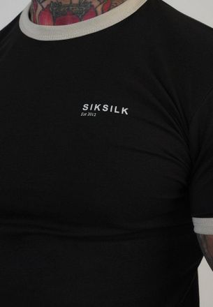Siksilk T-Shirt SikSilk Herren Ringer T-Shirt