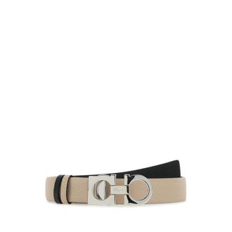 Ferragamo New Gancini Reversible Belt - - Accessories - Damen - Beige - 110 CM