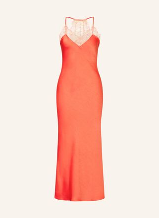 Claudie Pierlot Claudie Pierlot Satinkleid Mit Spitze orange