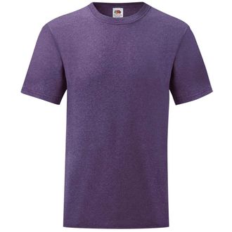 Fruit Of The Loom Valueweight T-Shirt S M L XL XXL XXXL, Farbe:violett meliert, Größe:M